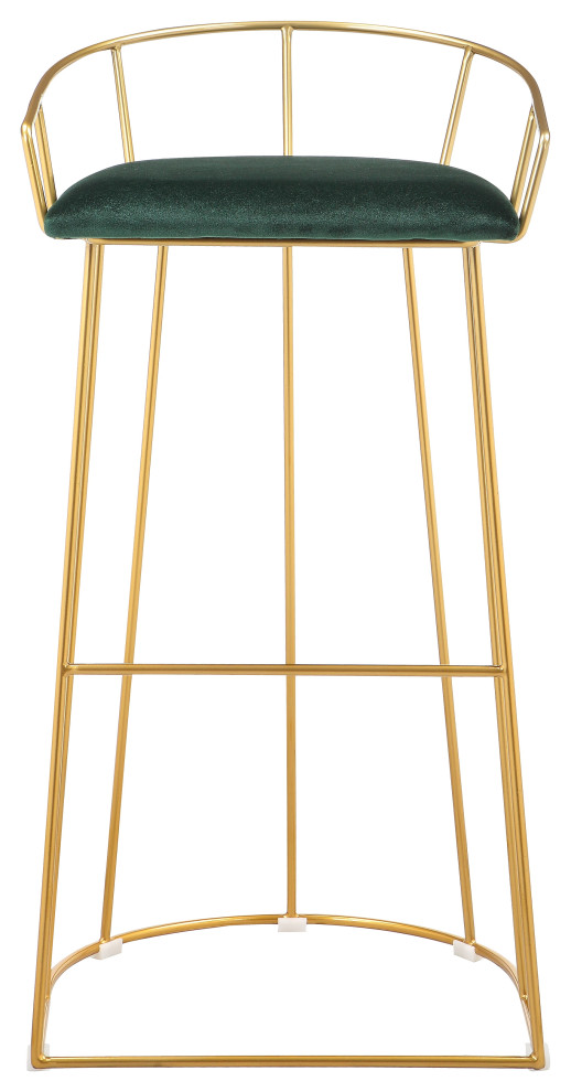 Jillian Gold Bar Stool - Contemporary - Bar Stools And Counter Stools ...