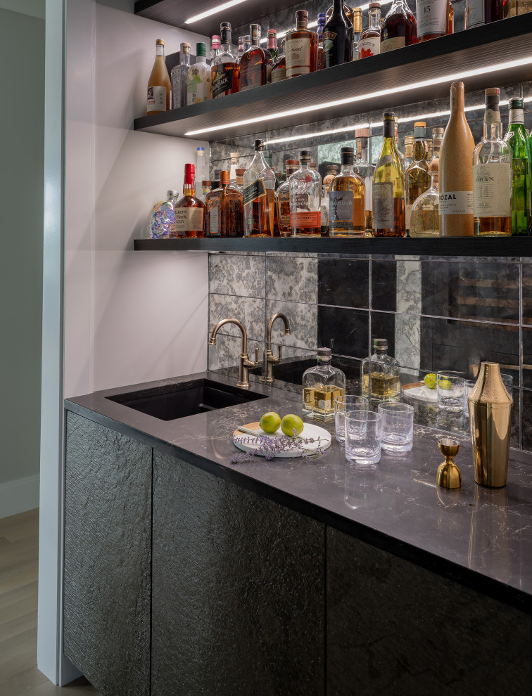 Cocktail Bar - Contemporary - Home Bar - Boston - by Heather Vaughan ...