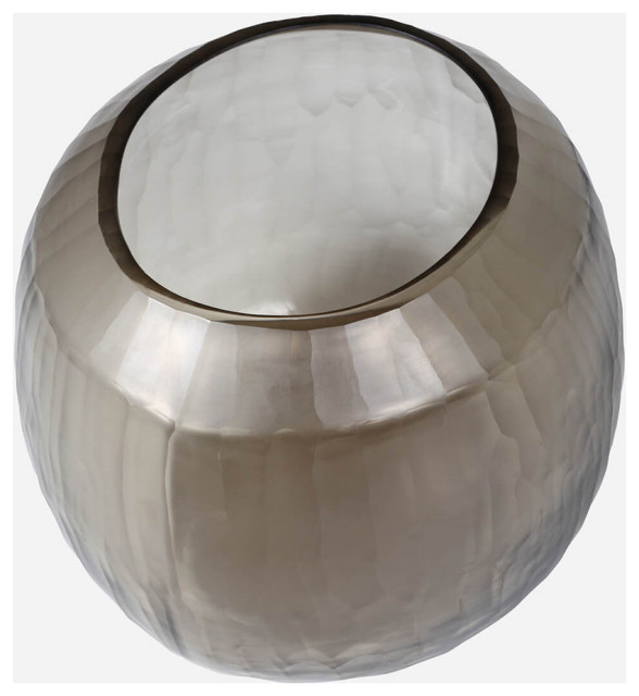 Rhone Smoky Glass Vase Medium - Transitional - Vases - by BoBo ...