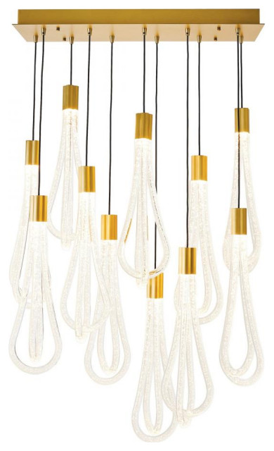 Layered Raindrop LED Chandelier - Contemporary - Chandeliers - by ...