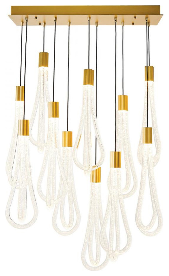 Layered Raindrop LED Chandelier - Contemporary - Chandeliers - by ...