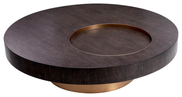 Contemporary Round Coffee Table | Eichholtz Otus - Contemporary - Coffee Tables - by OROA ...