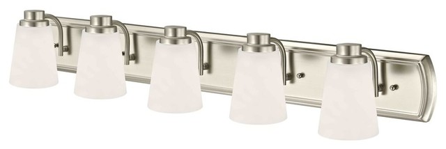 5-Light Bath Vanity Light, Chrome - Transitional - Bathroom Vanity ...