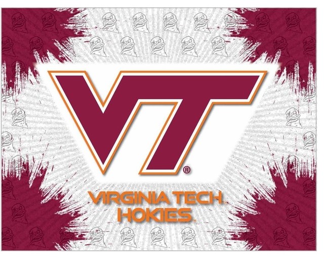 Virginia Tech Logo Canvas, 20"x15" - Contemporary - Prints And Posters ...