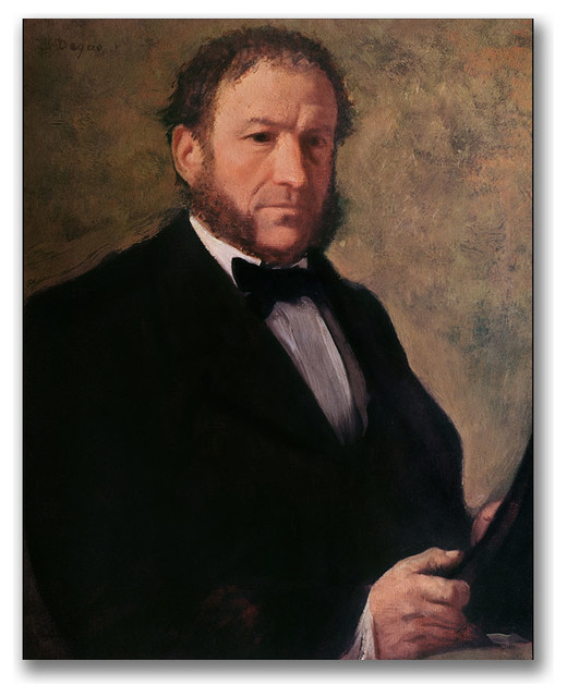 'Portrait of Monsieur Ruelle' Canvas Art by Edgar Degas, 18" x 24 ...