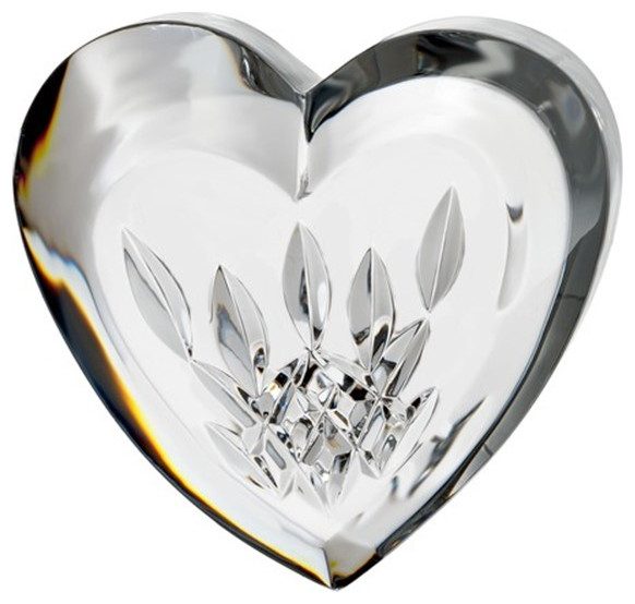 Waterford Lismore Heart Paperweight - Contemporary - Decorative Objects ...