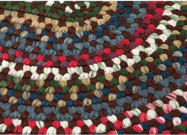 Chestnut Knoll Rug, Saddle Brown 11'x14', 11'x14' Oval - Contemporary ...