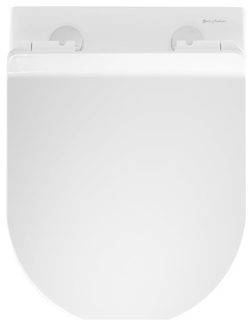 Swiss Madison Monaco Wall-Hung Round Toilet Bowl - Contemporary ...