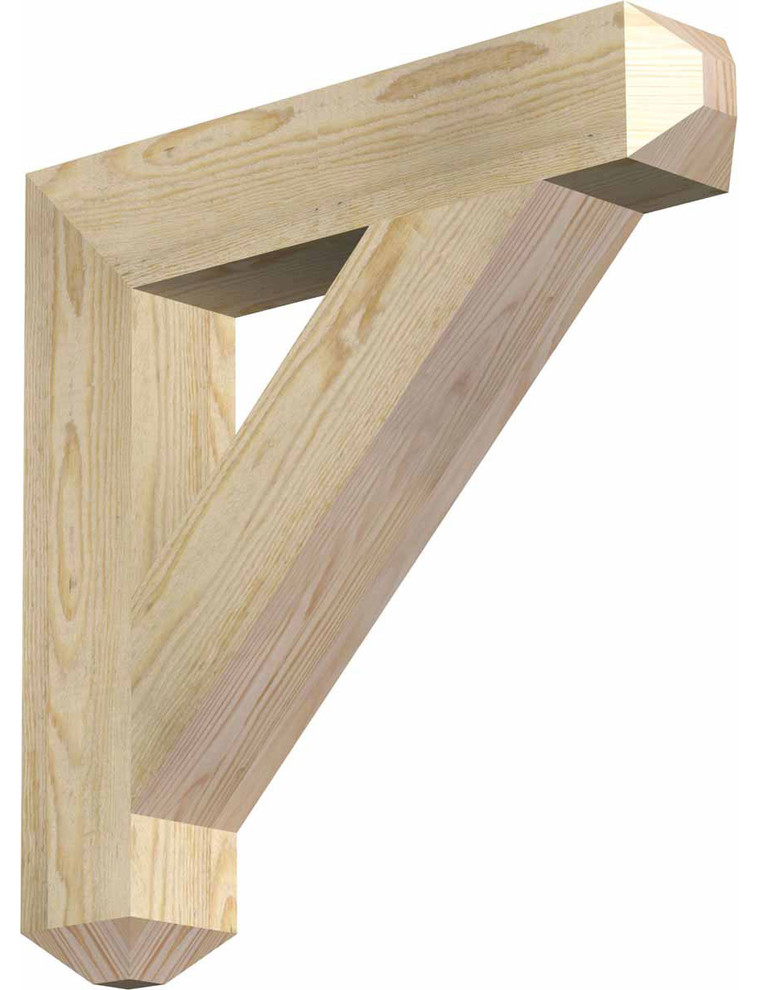 Traditional Craftsman Bracket, 22"D x 22"H - Transitional - Corbels ...