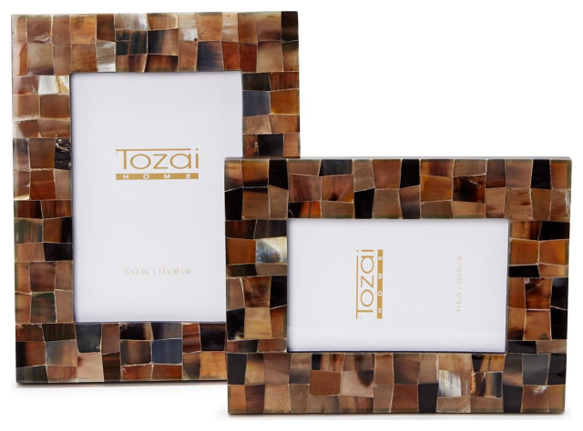 Tozai Horn of Plenty Set of 2 Photo Frames - Contemporary - Picture ...