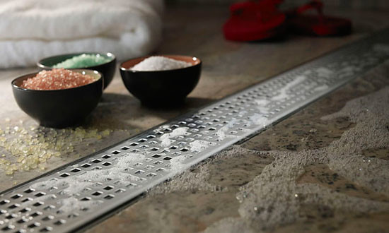 Quartz by Aco Linear Drain Quadrato Design Flange Body, 28 ...