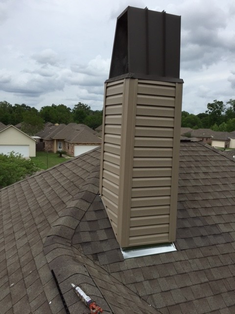 Vinyl Siding Chimney Repair - New Orleans - by Roof Right | Houzz