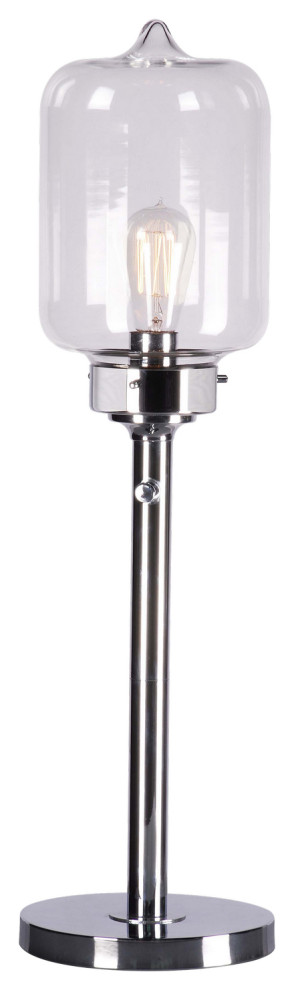 Kenroy 32407CH LED Table Lamp, Casey Collection, Chrome Finish ...
