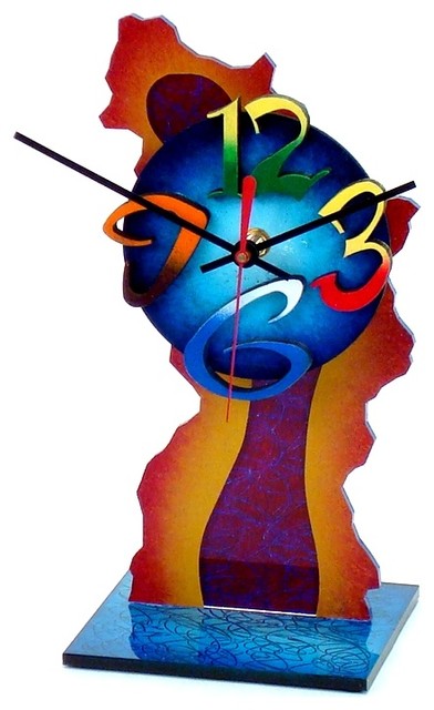 Peninsula 6 Table Clock - Contemporary - Desk And Mantel Clocks - by ...