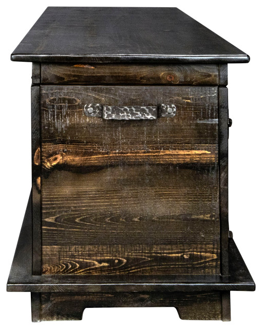 Big Sky Collection Rugged Sawn 4' Blanket Chest - Rustic - Accent And ...