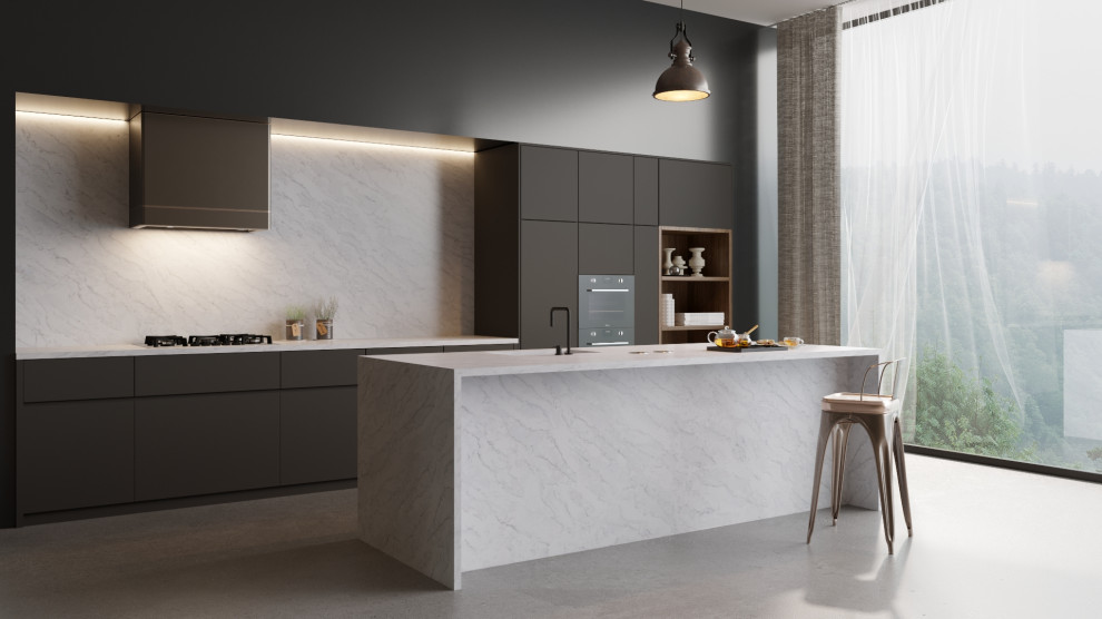 Volakano Kitchen Application - Modern - Kitchen - Dallas - by Vicostone ...