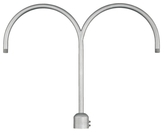 Millennium RPAD-GA Two Light Post Adapter, Galvanized Finish ...