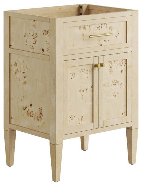 Modway Elysian 24" Modern Wood Bathroom Vanity Cabinet in Burgundy ...