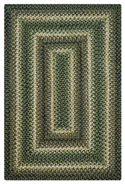 Homespice D"cor Pinecone Jute Braided Rug Oval, 27 x 45" - Traditional ...