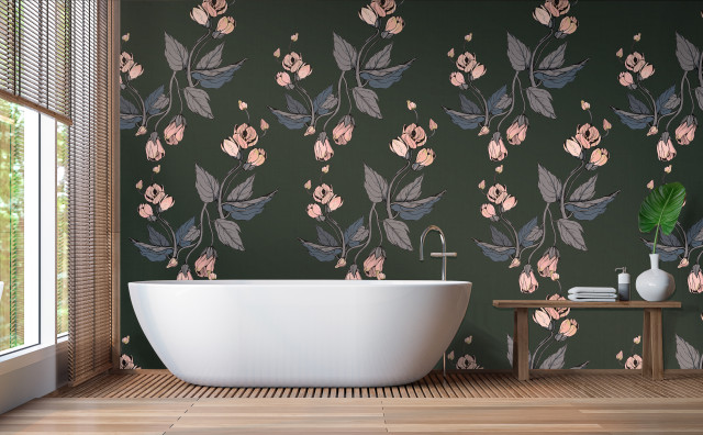 California Flora and Fauna Textiles, Wallpaper, Rugs - Contemporáneo ...