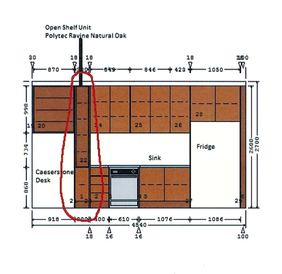 Kitchen Tower Colour - 2 Pac White or Polytec Ravine Natural Oak ...