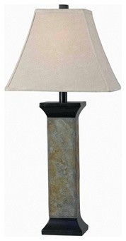 Kenroy Home Suffield 2-Pack Table Lamp Natural Slate Finish - 32035SL ...