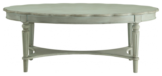 50" X 28" X 19" Antique Green Coffee Table - French Country - Coffee ...