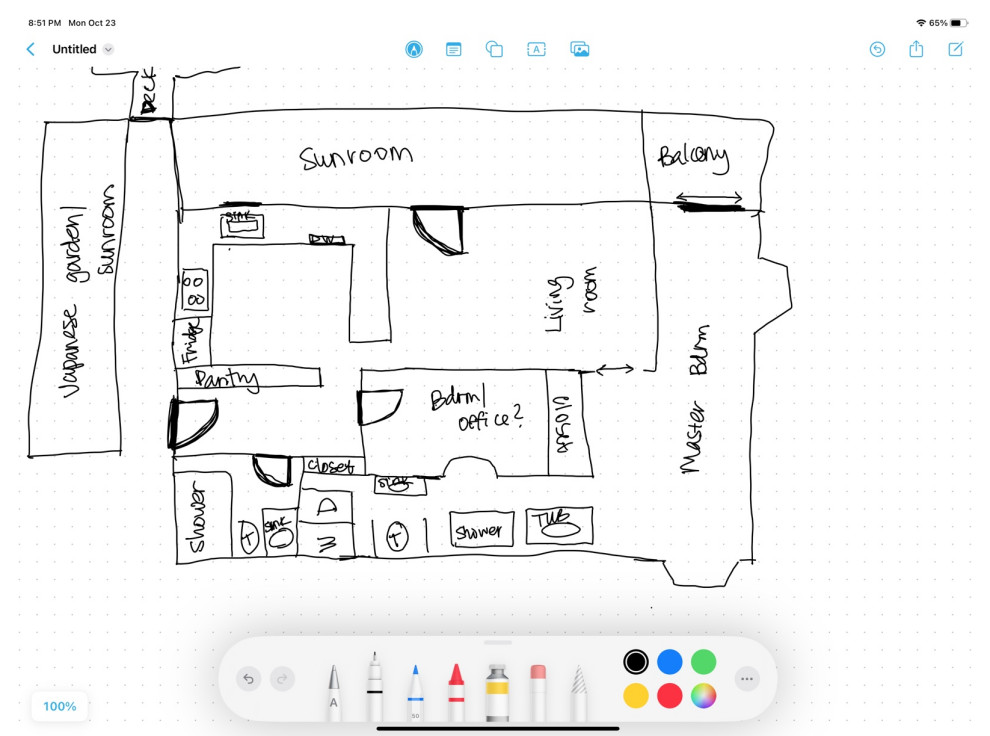 Lake house with odd layout