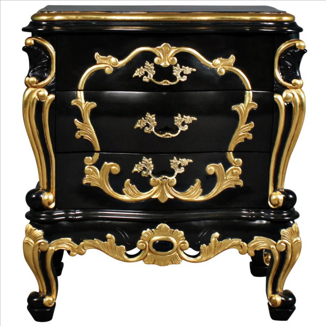 Design Toscano Viennese Rococo Nightstand - Victorian - Nightstands And ...