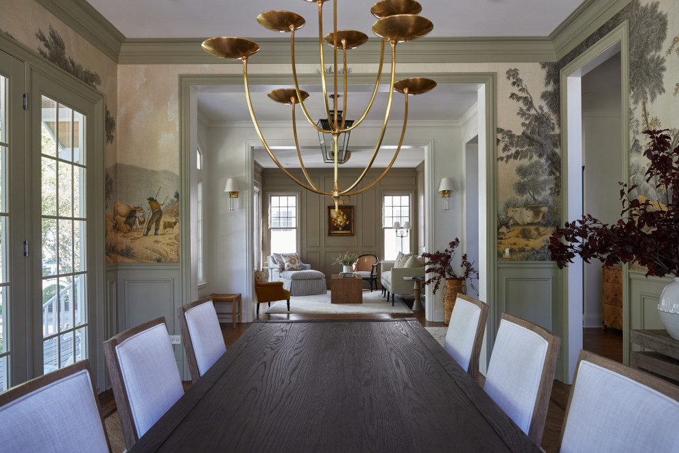 Pillement House - Farmhouse - Dining Room - Chicago - by Laura Design ...