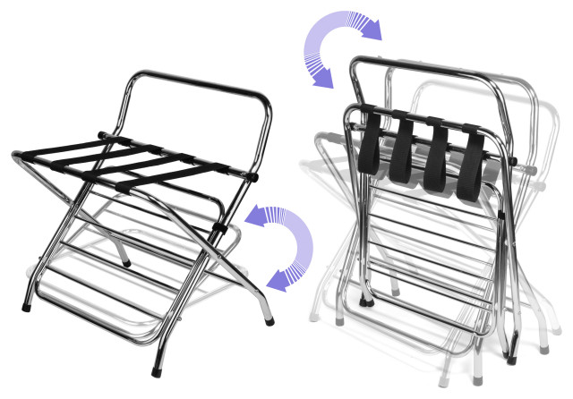 2-Shelf High Back Luggage Rack - Craftsman - Closet Organizers - by Ami ...
