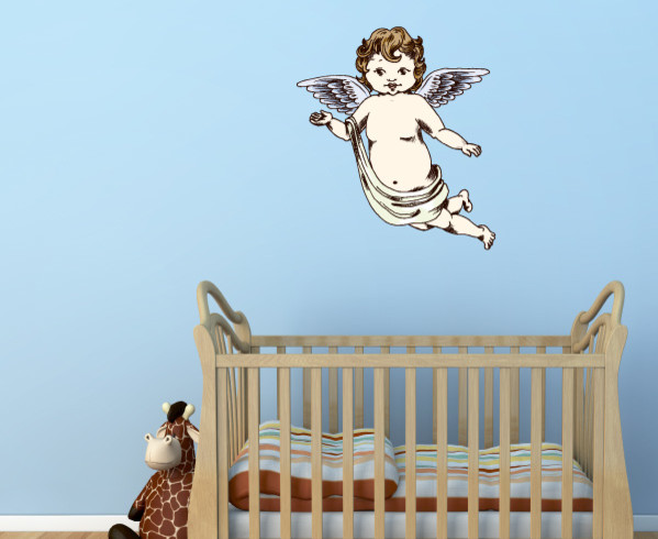 Angel Vinyl Wall Decal AngelUScolor003, 10 in. - Contemporary - Wall ...