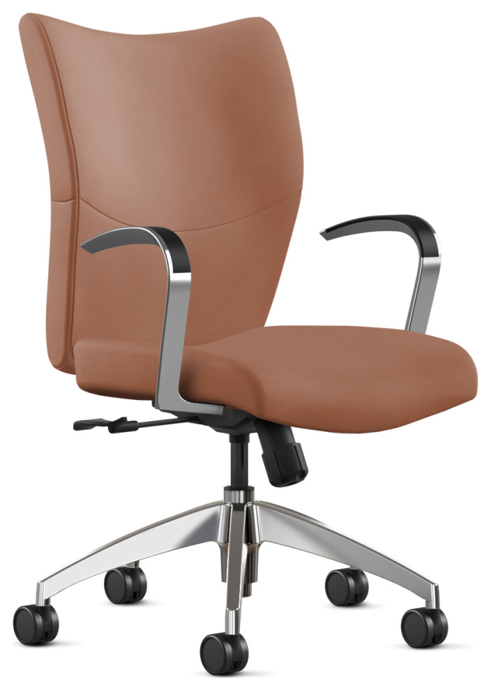 Leather Desk Task Chair - Traditional - Office Chairs - by Julia ...