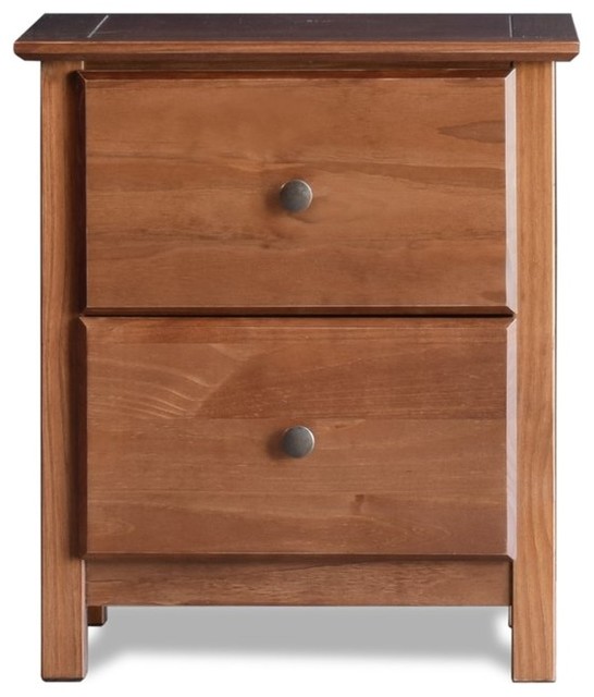 Nightstand With 2 Drawer - Transitional - Nightstands And Bedside ...