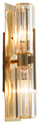 Luxury Crystal Wall Lamp, Chinese Style, Dia4.7xh23.6" - Transitional ...