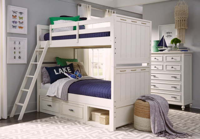 Lake House Bolting Bunk Rails With Slat Rolls - Transitional - Bunk ...