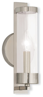 Wall Sconce With Clear Glass - Transitional - Wall Sconces - by Livex ...