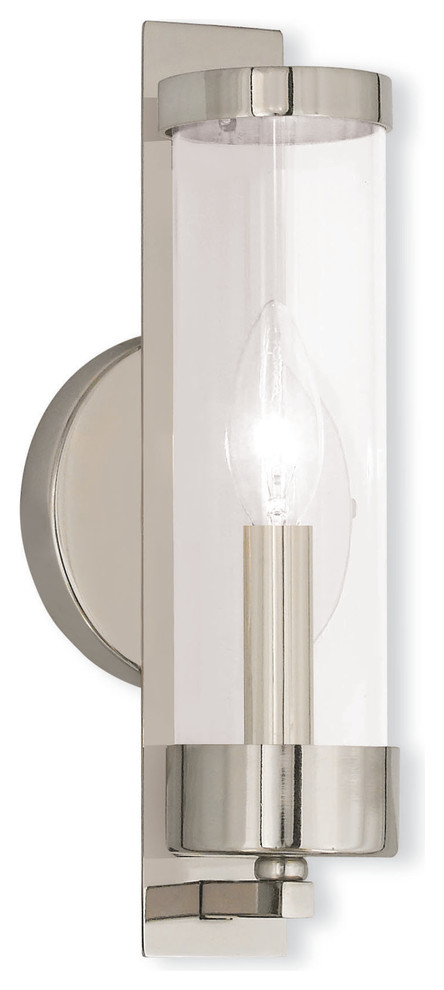Wall Sconce With Clear Glass - Transitional - Wall Sconces - by Livex ...