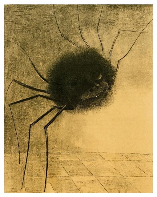 "The Smiling Spider" Digital Paper Print by Odilon Redon, 15"x18 ...