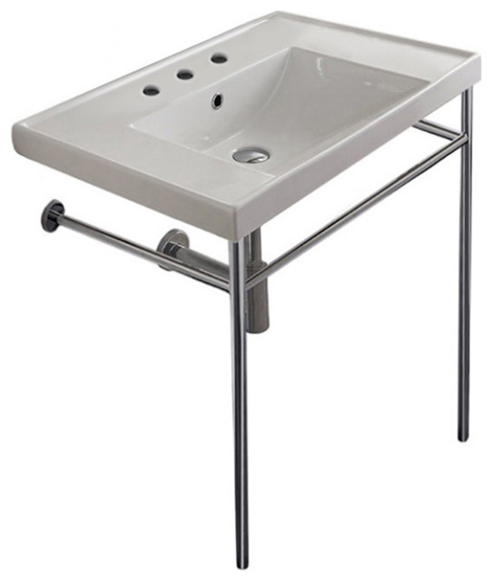 Nameeks Scarabeo 3005-CON-Three Hole ML 36-3/16" Rectangular ...