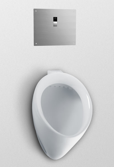 TOTO UT104EV Commercial 3/4" Rear Spud Wall Mounted Urinal - Urinals ...