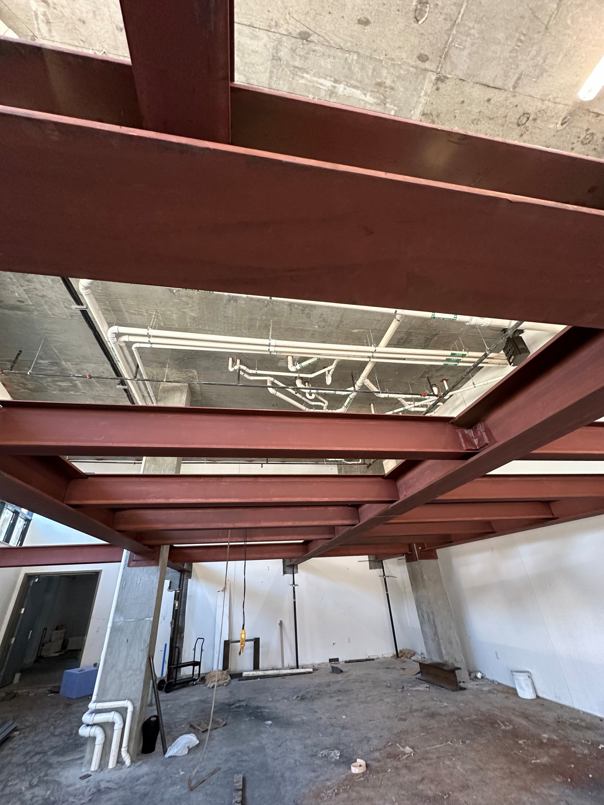 Rising to New Heights ️ Steel beams forming the backbone of our ...
