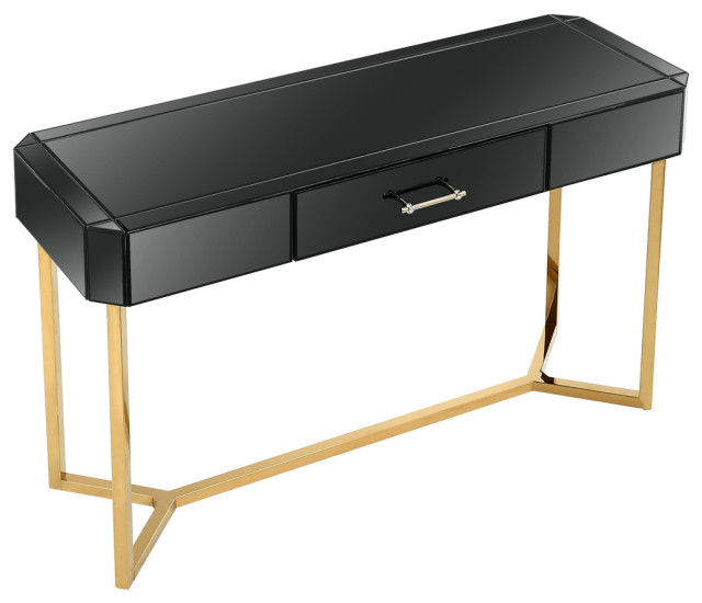 Black and Gold Console Table - Contemporary - Console Tables - by ...