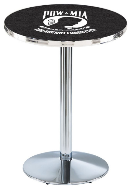 Holland L214 POW/MIA 42x28" Pub Table - Chrome - Contemporary - Indoor ...