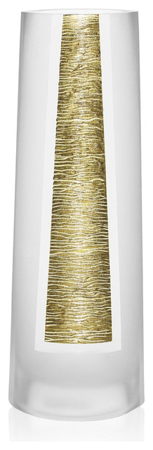Gold Standard Vase 10.5 - Contemporary - Vases - by decogreat | Houzz