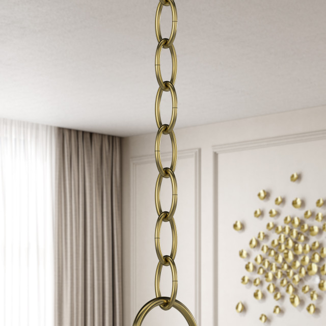 Heavy Duty Decorative Chain, Antique Brass - Lighting Hardware - by ...