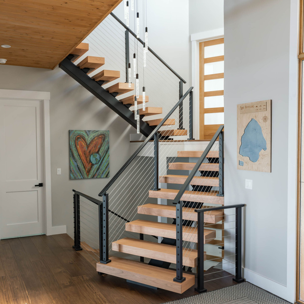 Viewrail Indoor Switchback FLIGHT Mono System with Cable Railing ...