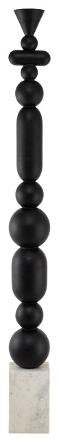 Totem Floor Sculpture Ebonized - Contemporary - Decorative Objects And Figurines - by ELK Group ...