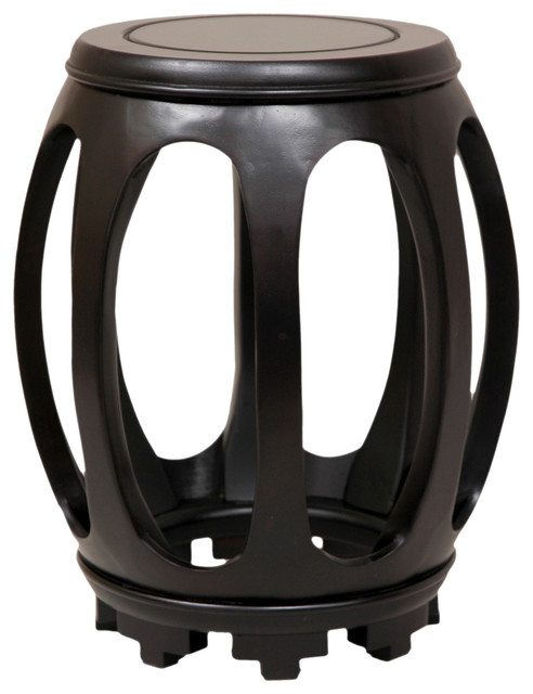 Rosewood Circular Stand, Rosewood - Transitional - Plant Stands And ...