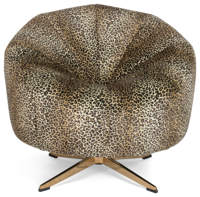 Animal Skin Swivel Lounge Chair | Bold Monkey Where The Sun Doesn't ...